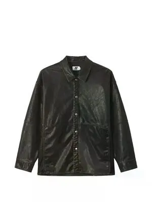 Izzue Faded-effect Shirt Jacket - Brown