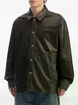 Izzue Faded-effect Shirt Jacket