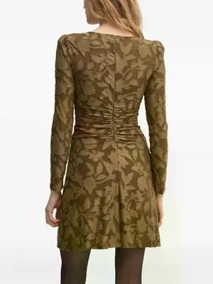 Sisley Fil-coupé Ruched Mini Dress