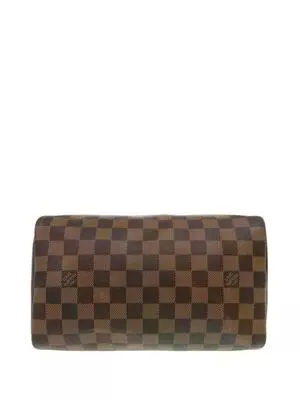 LOUIS VUITTON 2017 Damier Ebene Speedy 25 Boston Bag