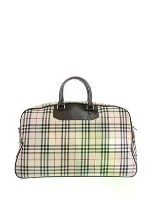 Burberry 2000-2017 House Check Canvas Travel Bag