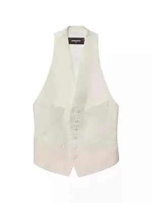 Dsquared2 V-neck Welt-pocket Waistcoat