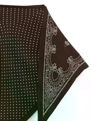Destin Polka-dot Paisley-print Scarf