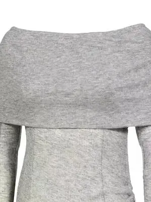 BOHEMSEO Off-shoulder Asymmetric Blouse