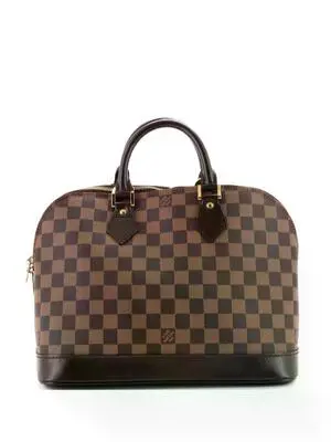LOUIS VUITTON Vintage Alma Damier Pm Satchel - Brown