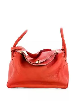 Hermès Lindy Bag Clemence 34 Satchel - Orange