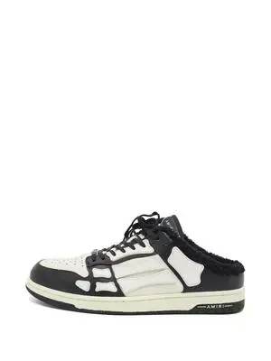 Amiri Skel Shearling-trim Sneakers
