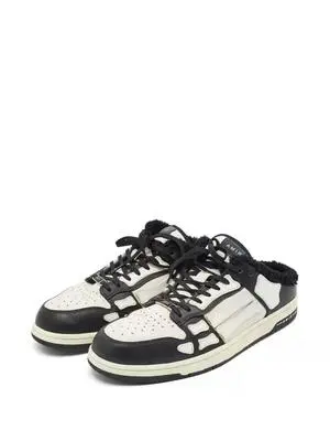Amiri Skel Shearling-trim Sneakers