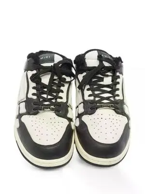 Amiri Skel Shearling-trim Sneakers