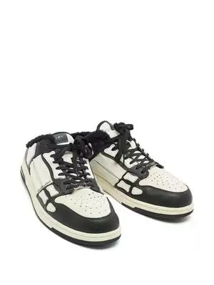 Amiri Skel Shearling-trim Sneakers