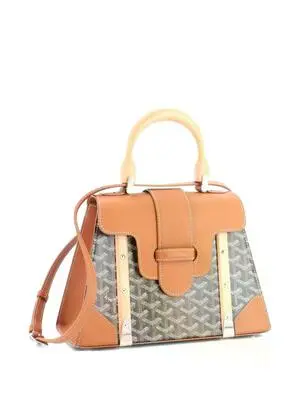 Goyard Saigon Coated Canvas Pm Satchel - Brown