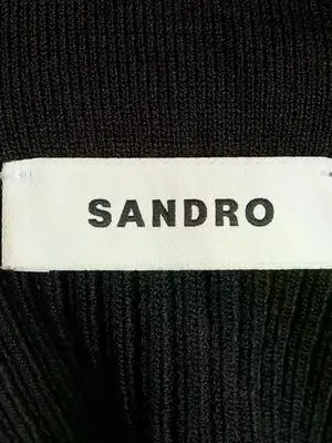 Sandro Rib-knit Off-shoulder Top