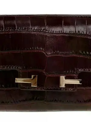 TOM FORD Crocodile-effect T-clasp Leather Wallet