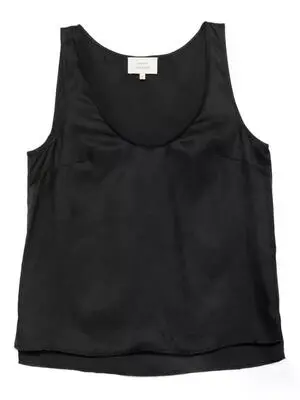 Loulou De Saison Gaby Scoop-neck Silk Top