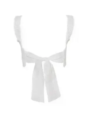 Waimari Lace-trim Cropped Top