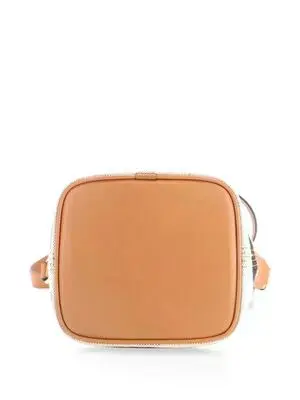 Burberry Ashby Bag House Check Canvas Medium Bucket Bag