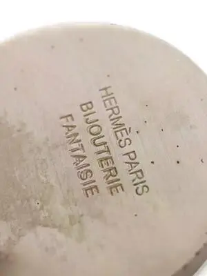 Hermès Sellier Round Earrings