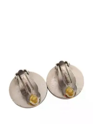 Hermès Sellier Round Clip-on Earrings