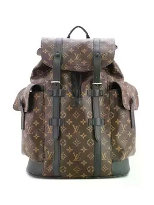 LOUIS VUITTON Christopher Macassar Monogram Canvas Mm Backpack - Brown