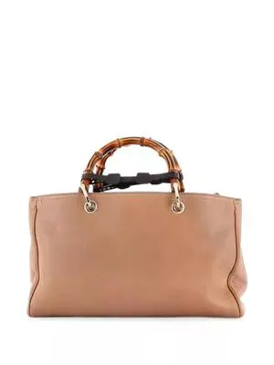 Gucci Bamboo Shopper Leather Medium Tote Bag