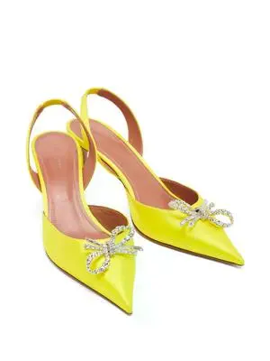 Amina Muaddi Rosie Crystal-embellished Slingback Pumps