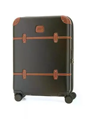 Bric'S Bellagio Leather-trimmed Suitcase - Green
