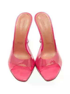 Amina Muaddi Alexa Pyramid Heel Sandals