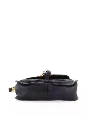 Chloé Leather Marcie Satchel Cross Body Bag - Black
