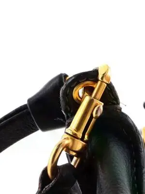 Chloé Leather Marcie Satchel Cross Body Bag - Black