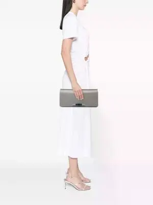 Gucci 2016-2026 Calfskin Lady Bamboo Clutch Bag - Grey