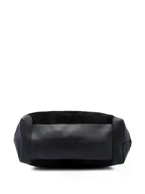 Gucci Pony Hair Stirrup Tote Bag - Black
