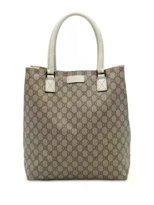 Gucci 2016-2026 Gg Supreme Tote Bag - White