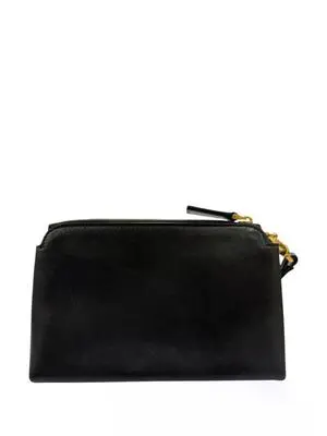 Valentino Garavani Calfskin Vlogo Cosmetic Pouch - Black