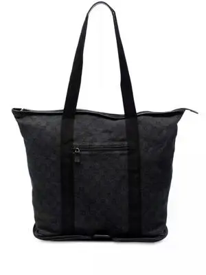 Gucci 2016-2026 Gg Denim Tote Bag - Black