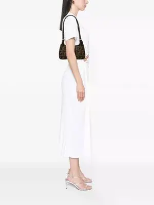 Fendi 2000-2010 Zucca Canvas Shoulder Bag