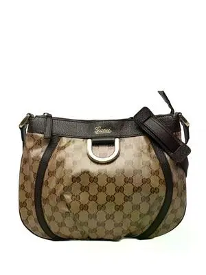 Gucci 2000-2015 Gg Crystal Abbey D Ring Crossbody Bag - Neutrals