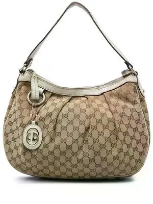 Gucci 2016-2026 Gg Canvas Sukey Shoulder Bag - Neutrals