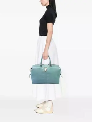 Saint Laurent 2013-2026 Large Leather Cabas Chyc Satchel