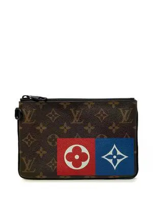LOUIS VUITTON Monogram Clutch Pouch - Brown