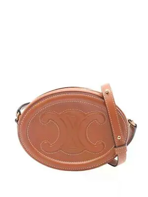 Celine Cuir Triomphe Oval Crossbody Bag - Brown