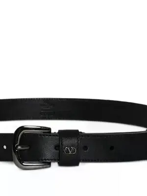 Valentino Garavani Vlogo Signature Leather Belt