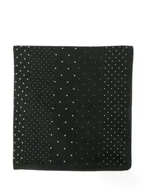 Destin Polka-dot Wool Scarf - Black