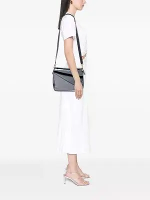 Loewe 2005-2015 Medium Tricolor Calfskin Puzzle Satchel