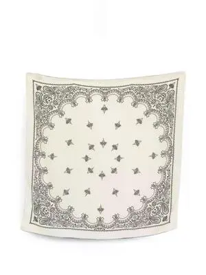Destin Paisley-print Scarf - Neutrals