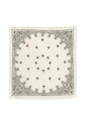 Destin Paisley-print Scarf - Neutrals
