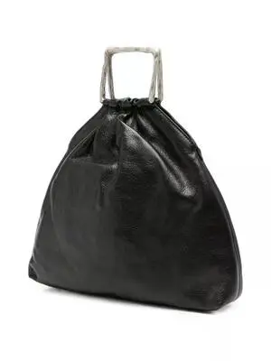 AUTENTICA 504 Leather Metal-handle Tote Bag