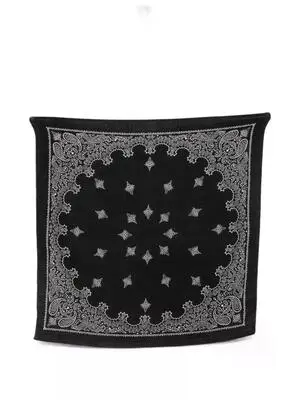 Destin Paisley-print Bandana Scarf - Black