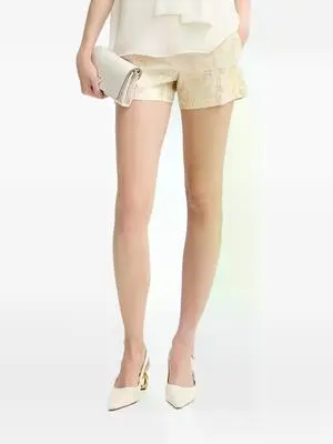 SILVIAN HEACH Metallic-print Shorts - Neutrals