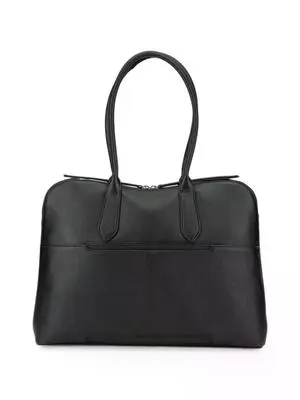 LE TANNEUR Grained Leather Tote Bag - Black