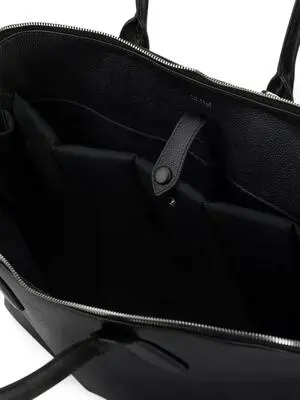 LE TANNEUR Grained Leather Tote Bag